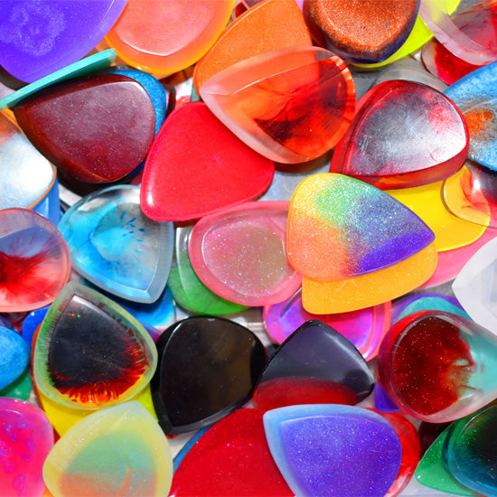 Artisan handcrafted Resin Guitar Picks – Damage The Senses