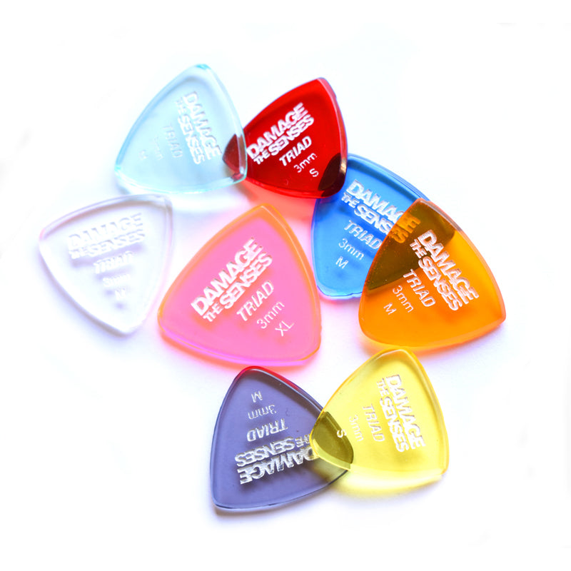3mm Acrylic Guitar Picks - TRIAD – Damage The Senses